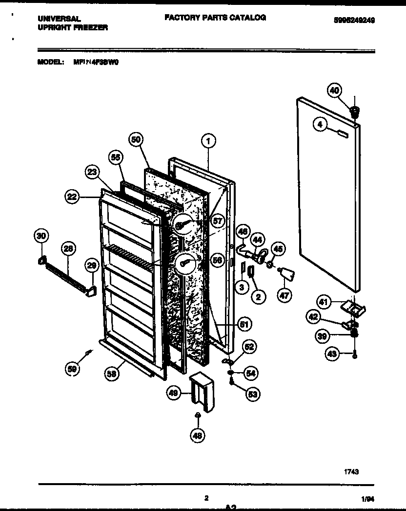 Page - 9 Official Universal/Multiflex (Frigidaire) MFU14F3BW0 upright ...