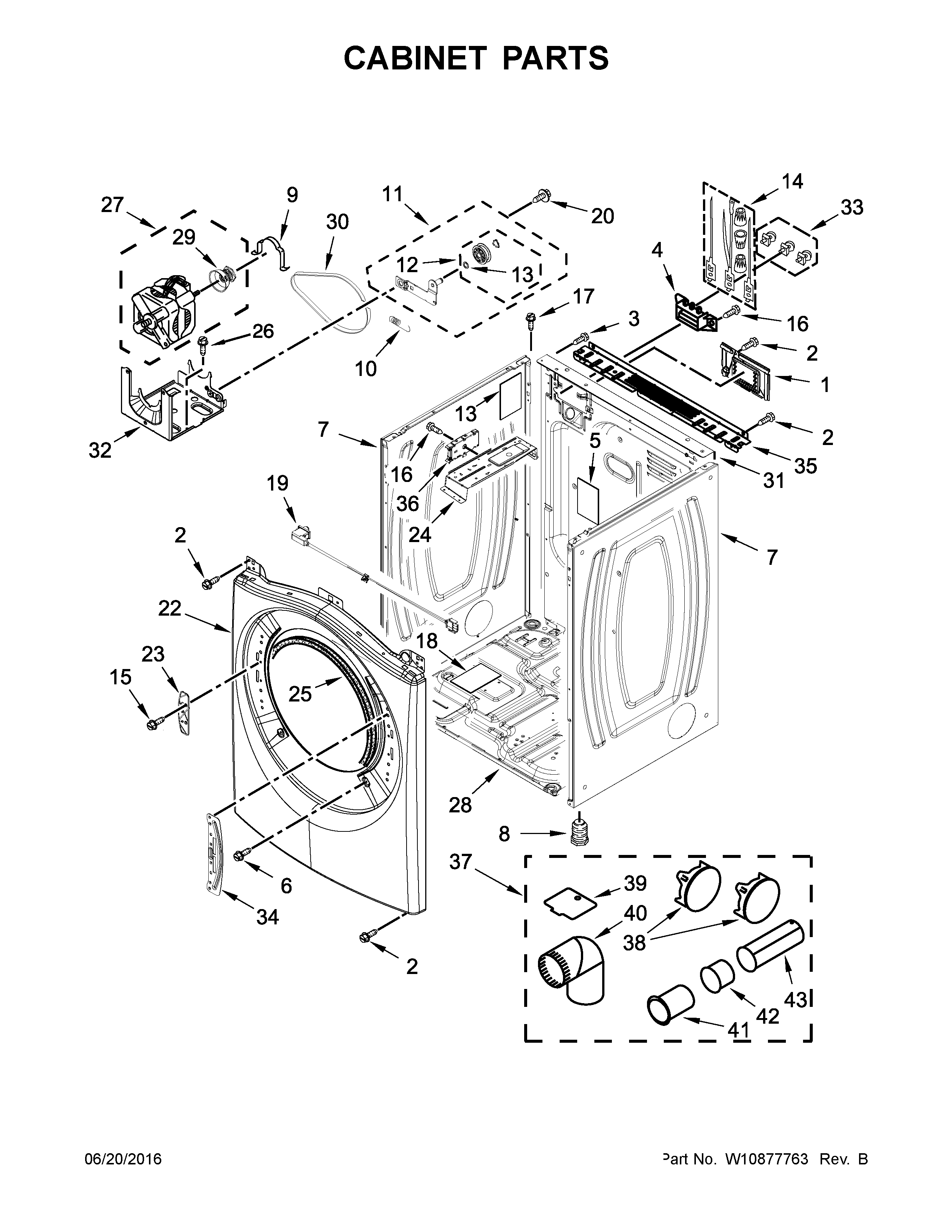 Page - 12 Official Whirlpool WED92HEFC0 dryer parts | Sears PartsDirect