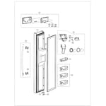 Samsung RS261MDRS/XAA-01 side-by-side refrigerator parts | Sears ...