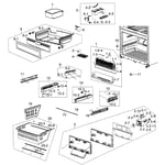 Samsung RF266AZBP/XAA-00 bottom-mount refrigerator parts | Sears ...