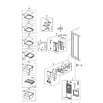 Samsung RSG257AARS/XAA-00 side-by-side refrigerator parts | Sears ...