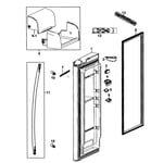 Samsung RF266AEPN/XAA-01 bottom-mount refrigerator parts | Sears ...