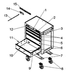 Craftsman 706277930 rolling tool cart parts | Sears PartsDirect