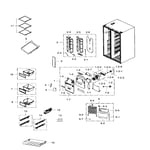 Samsung RS265TDRS/XAA-03 side-by-side refrigerator parts | Sears ...