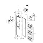Samsung RS267TDRS/XAA-00 side-by-side refrigerator parts | Sears ...