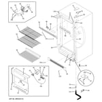 GE FUF14SUDRWW upright freezer parts | Sears PartsDirect
