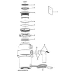 Looking for GE model GFC535V garbage disposal repair & replacement parts?