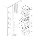GE GSS25GSHECSS side-by-side refrigerator parts | Sears PartsDirect