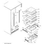 Hotpoint HSM25GFTASA side-by-side refrigerator parts | Sears PartsDirect