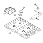 Magic Chef 8241RV gas cooktop parts | Sears Parts Direct
