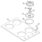 Maytag CSG7000CAB gas cooktop parts | Sears PartsDirect