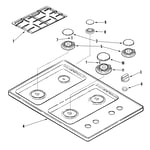 Jenn-Air JGC1430ADS gas cooktop parts | Sears PartsDirect