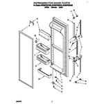Whirlpool 8ED22PWXDW00 side-by-side refrigerator parts | Sears PartsDirect