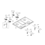 Bosch NGM5054UC/01 gas cooktop parts | Sears PartsDirect