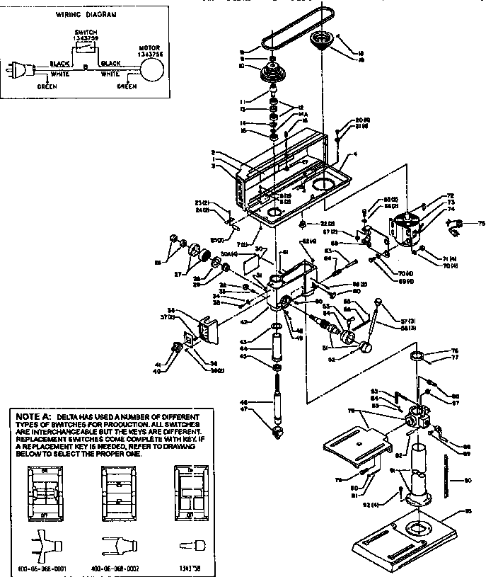 Delta Drill Press Parts List | Reviewmotors.co