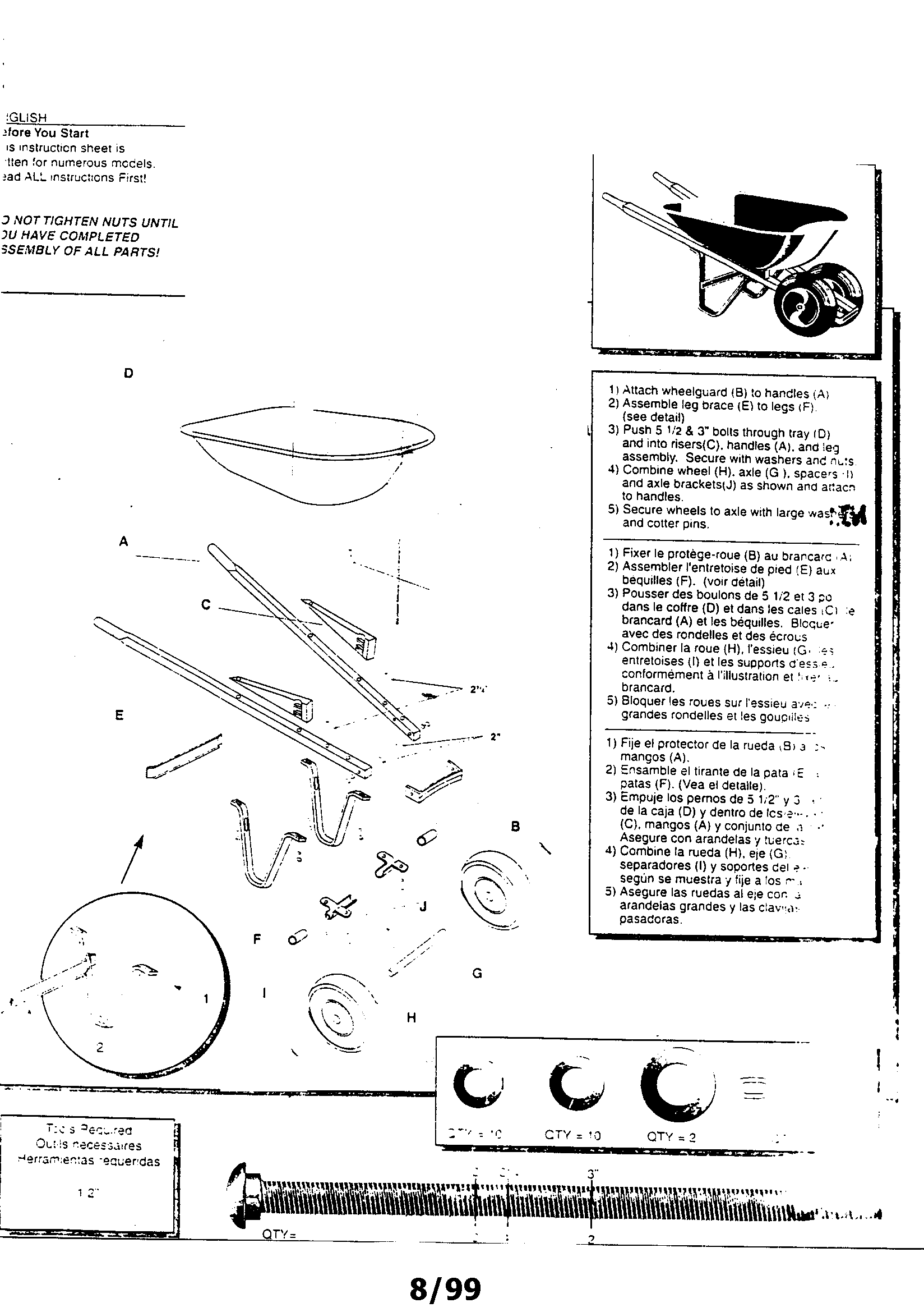Wheelbarrow Parts Diagram , Jackson® Professional Grade Wheelbarrow ...