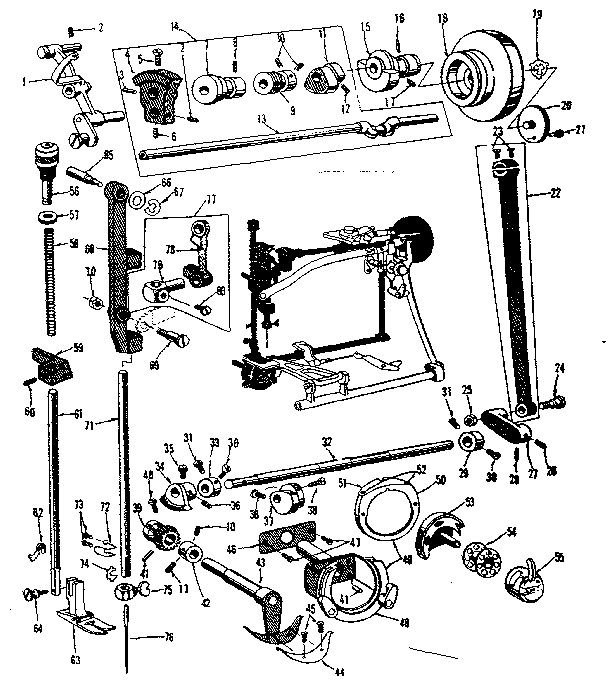 Official Kenmore 158150 mechanical sewing machine parts | Sears PartsDirect