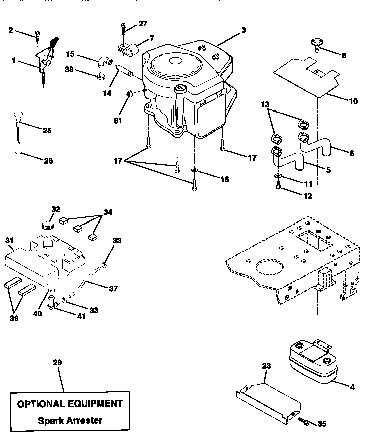 Official Craftsman 917270810 front-engine lawn tractor parts | Sears ...