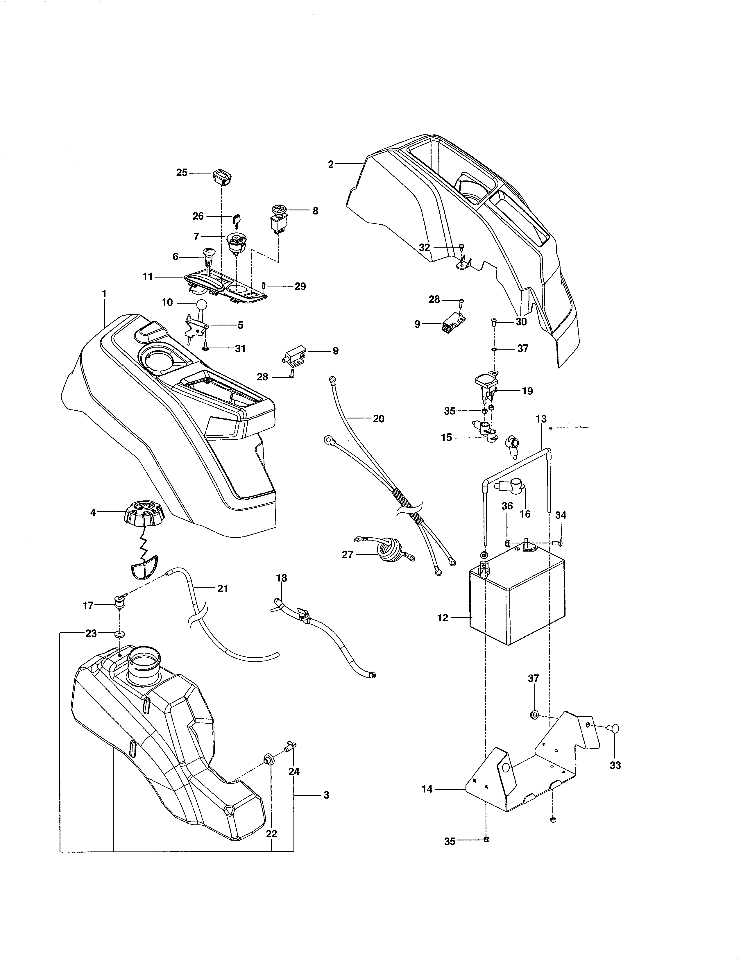 Official Husqvarna Z242F/967324401-00 rear-engine riding mower parts ...