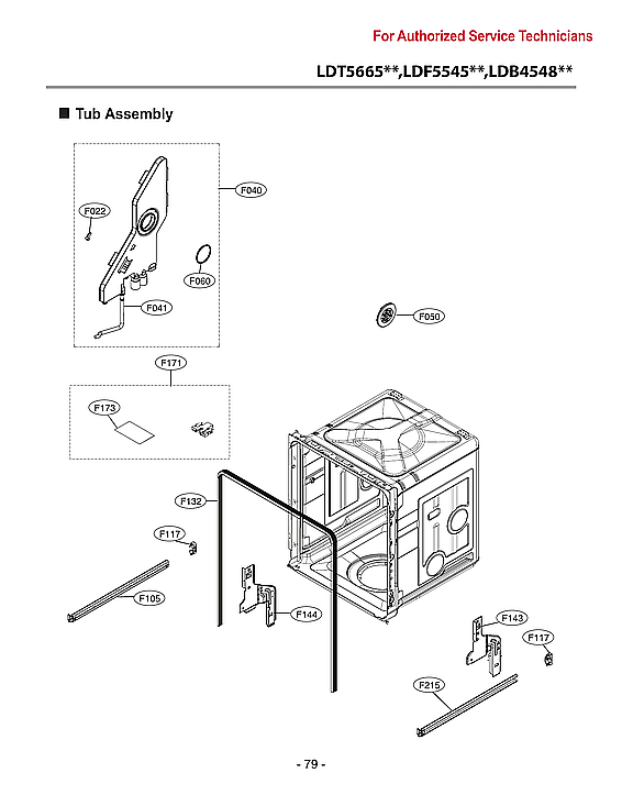 Official LG LDF5545SS/00 dishwasher parts | Sears PartsDirect