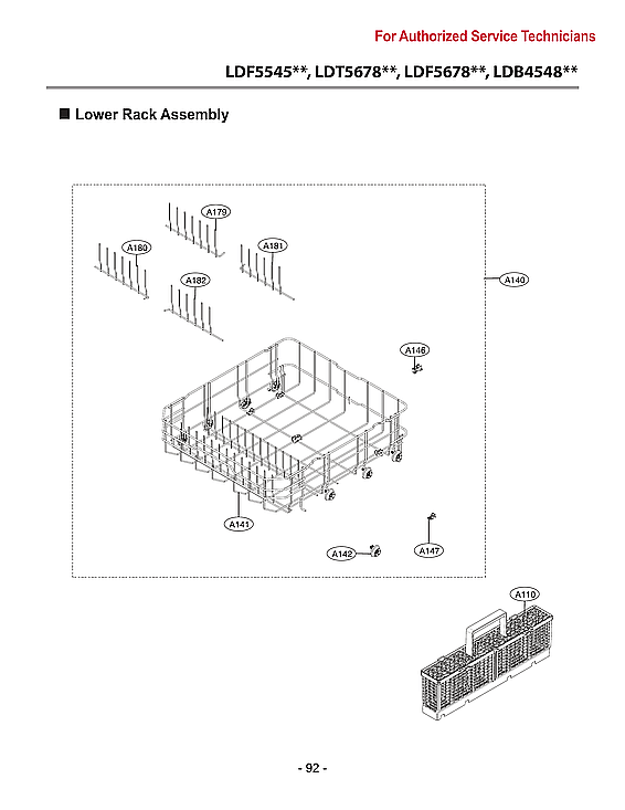 Official LG LDF5545SS/00 dishwasher parts | Sears PartsDirect