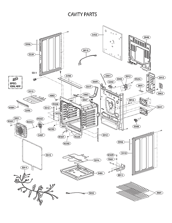 Official LG LREL6323S/01 electric range parts | Sears PartsDirect