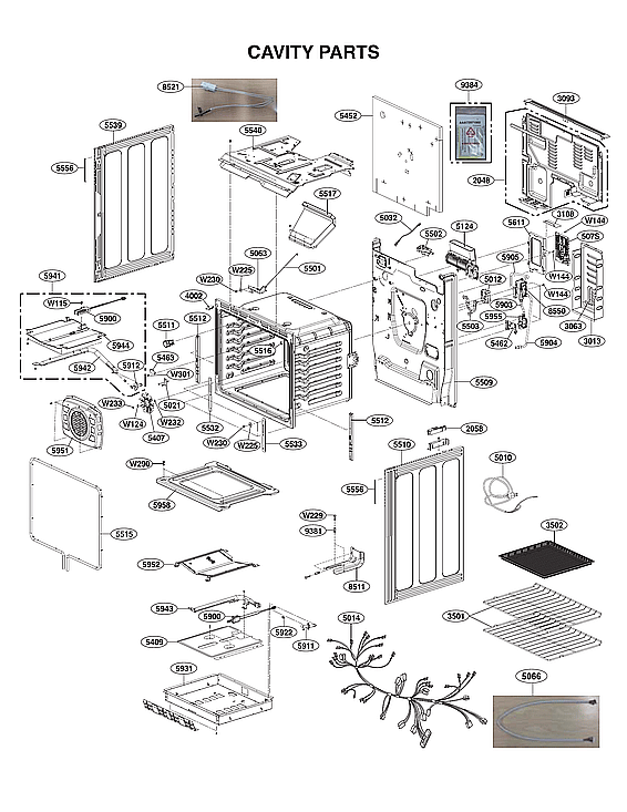 Official LG LSGL5833F/00 gas range parts | Sears PartsDirect