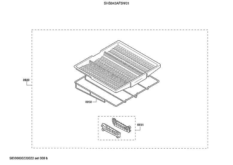 Official Bosch SHS843AF5N/01 dishwasher parts | Sears PartsDirect