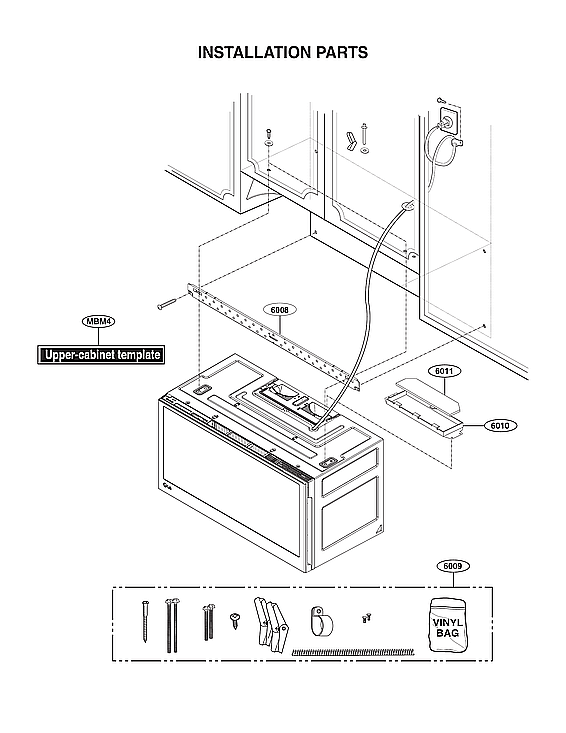Official LG MVEL2033D/00 microwave/hood combo parts | Sears PartsDirect