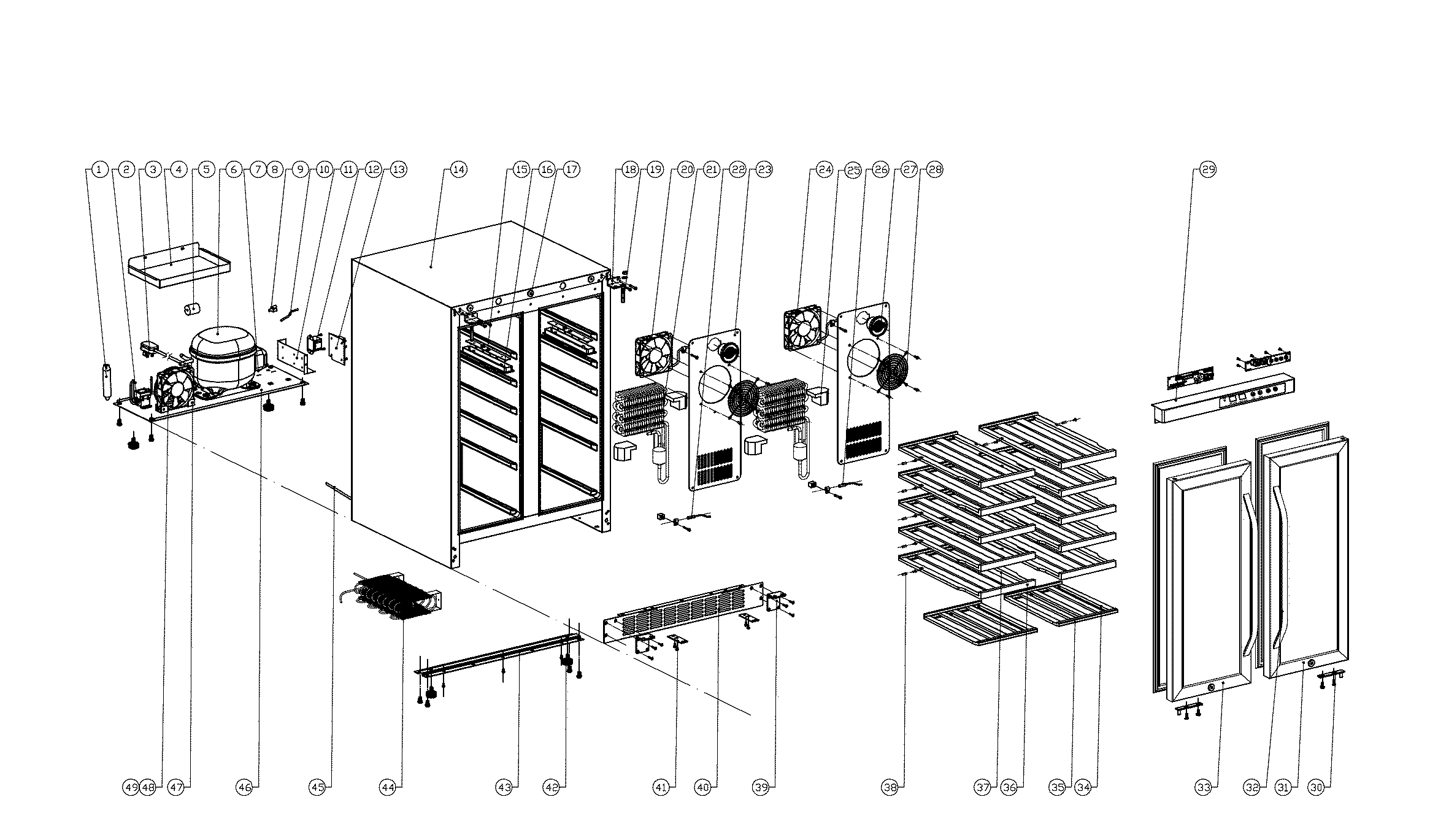 Official Edgestar CWR361FD wine & beverage cooler parts | Sears PartsDirect