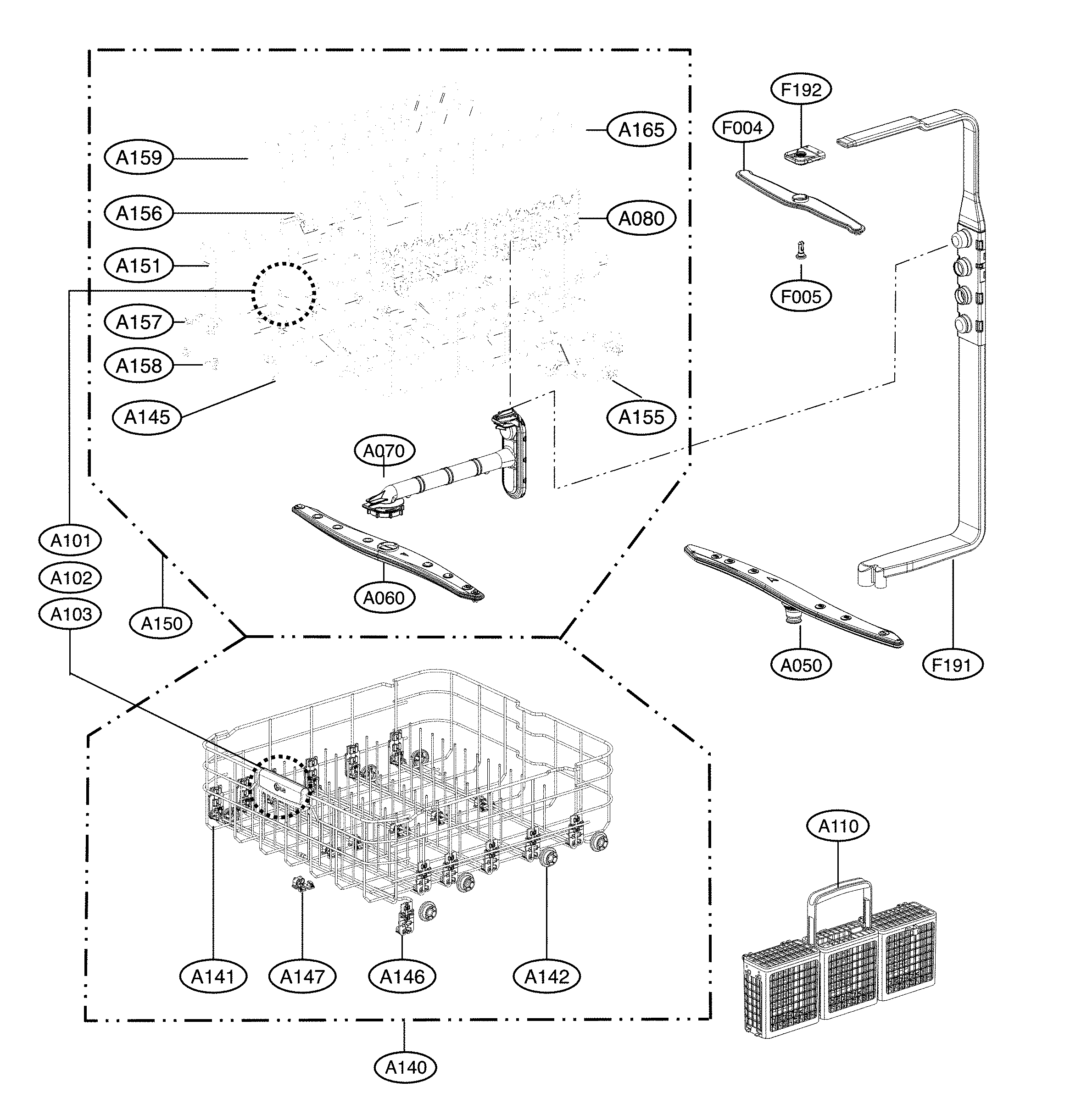 Official LG LSDF9962ST/00 dishwasher parts | Sears PartsDirect