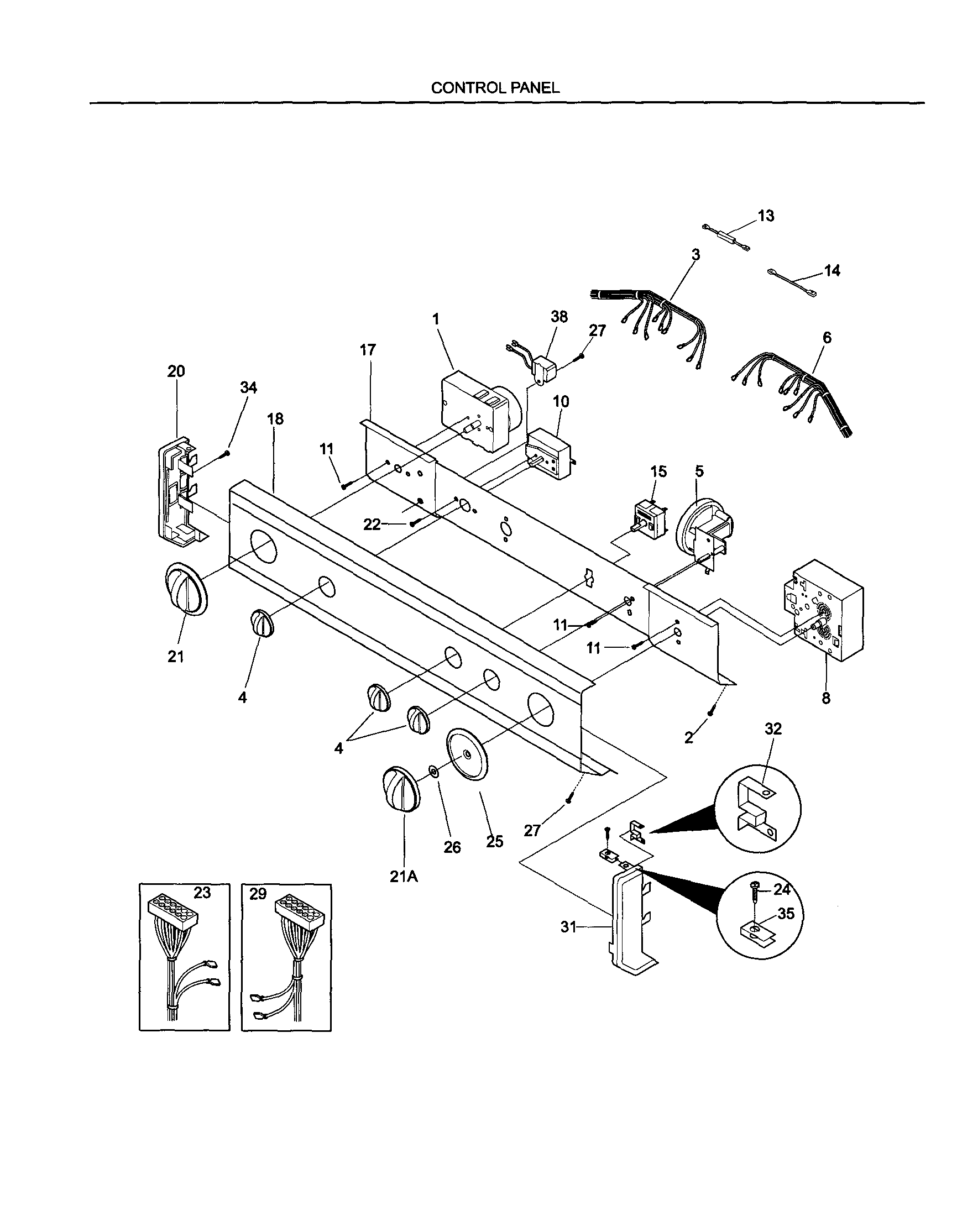 Official Sears Canada 970-C90702-00 stacked laundry center parts ...