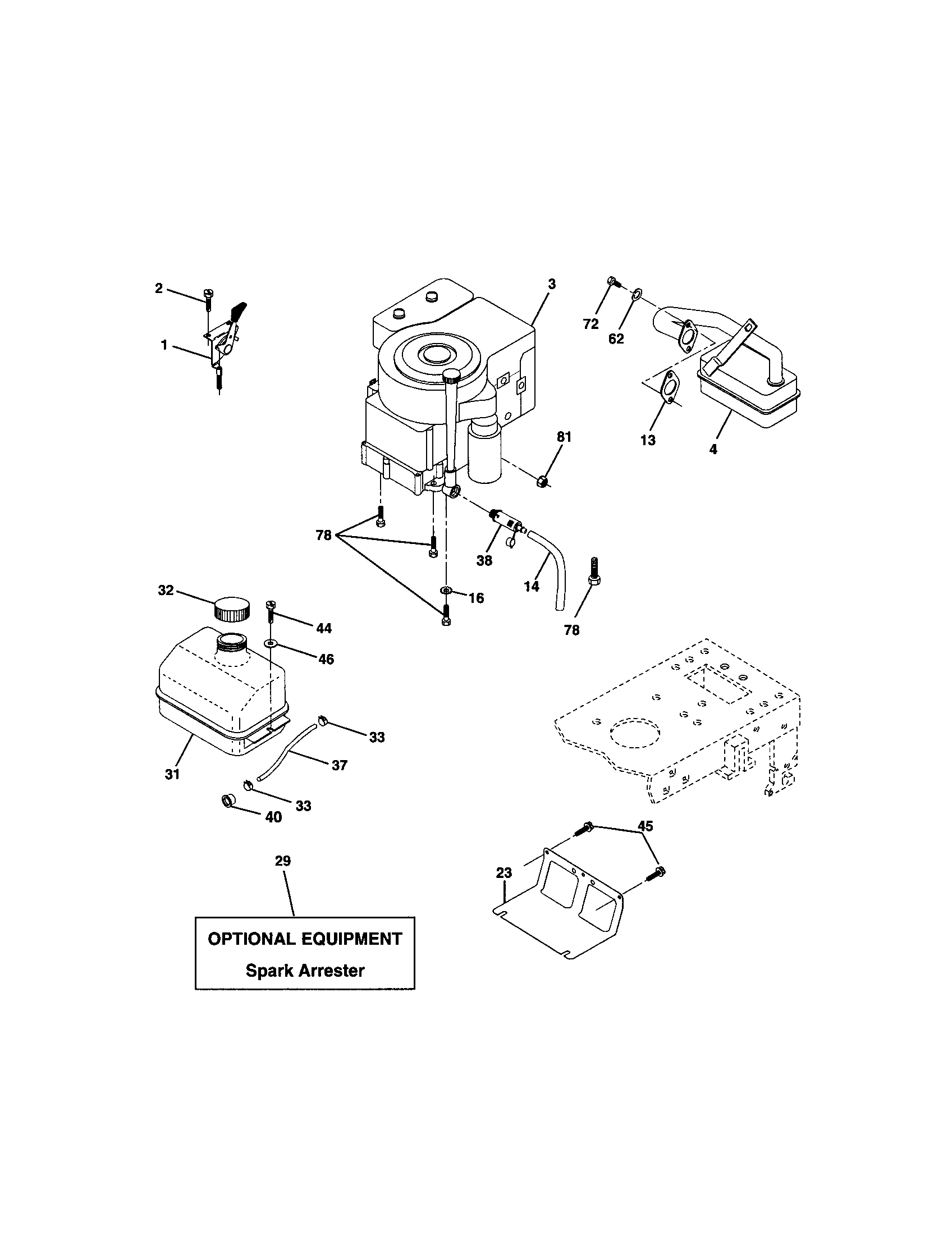 Official Craftsman 917271660 front-engine lawn tractor parts | Sears ...