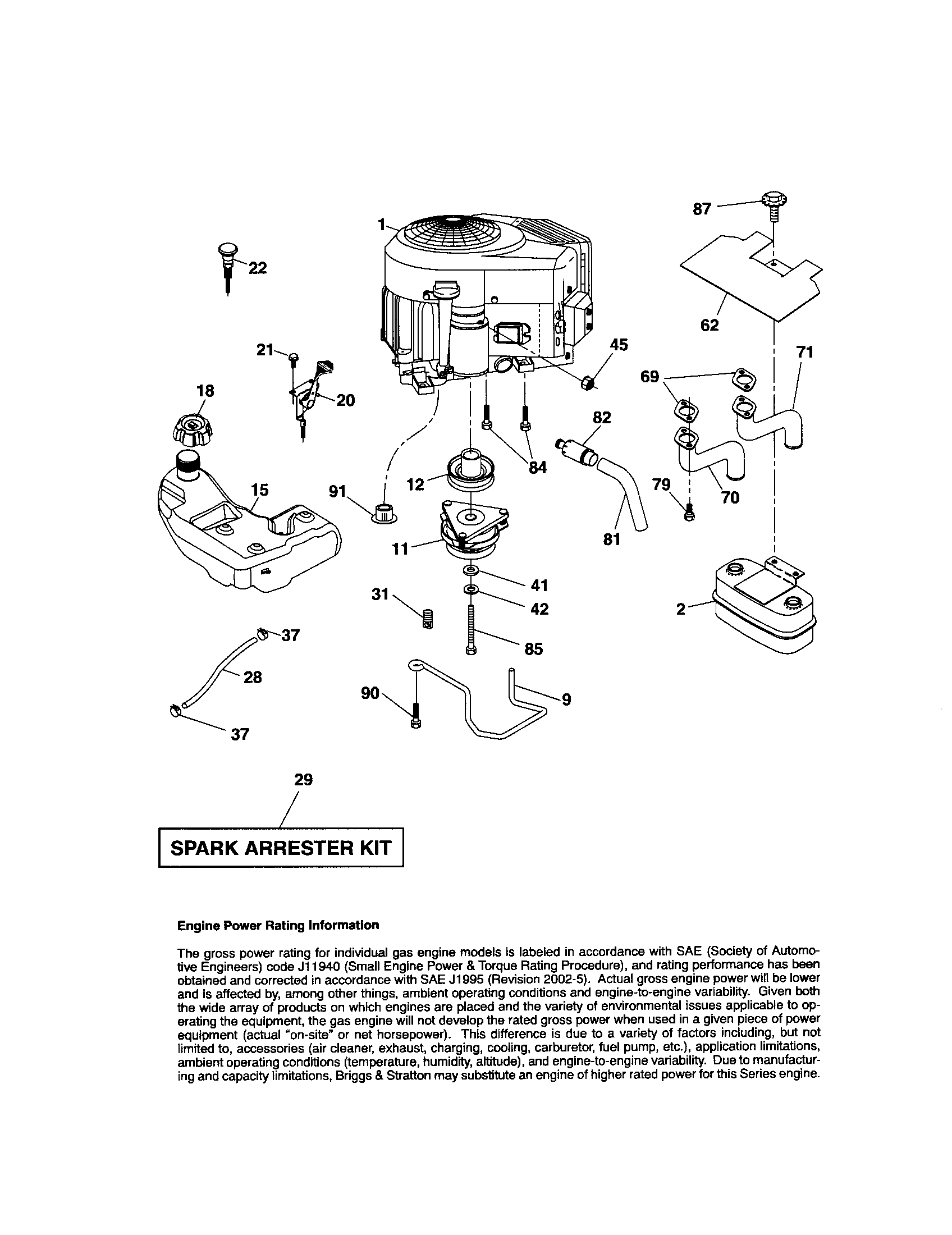 Official Craftsman 917288700 front-engine lawn tractor parts | Sears ...